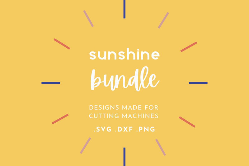 Sunshine Quotes SVG Bundle: Summer Crafting Cut File Designs for DIY ...