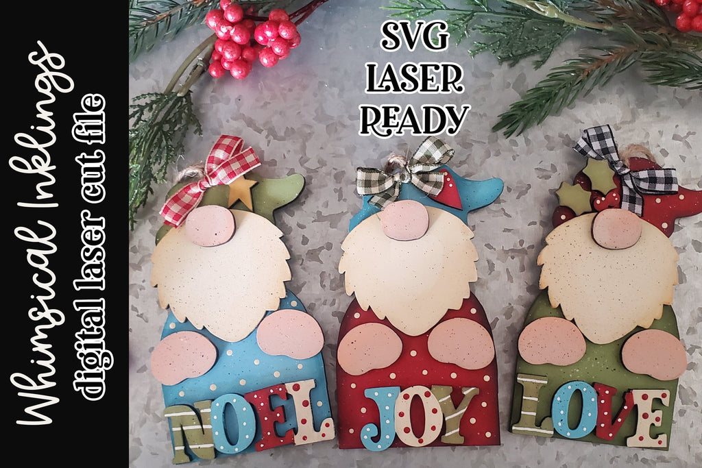 Super Christmas Gnome Laser SVG Bundle - So Fontsy