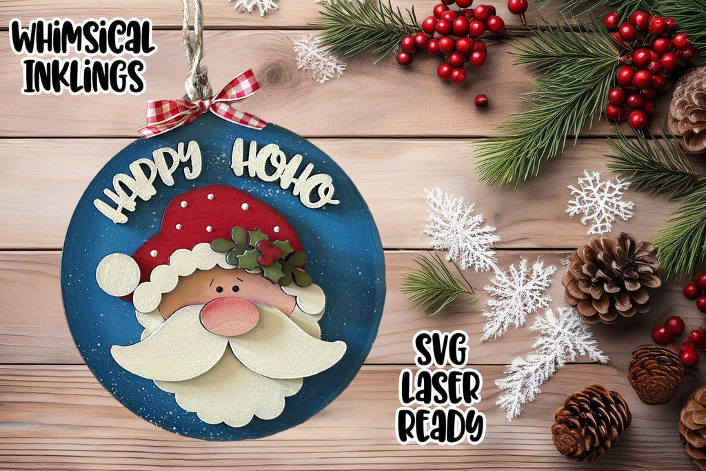 Super Santa Laser SVG Ornament Bundle - So Fontsy
