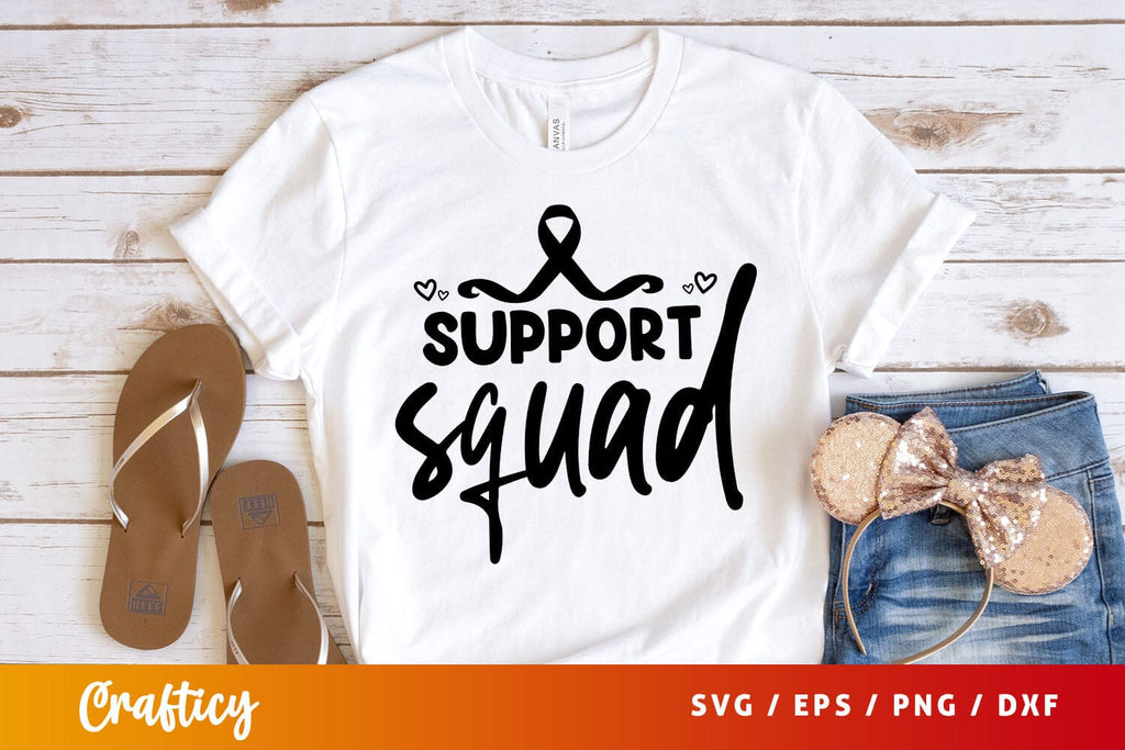 Support squad Svg Design - So Fontsy