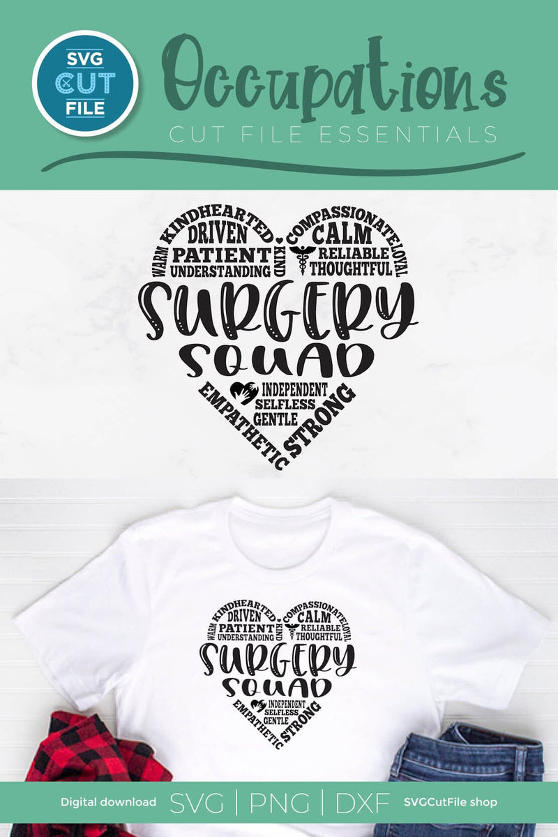 Surgery squad svg, surgical team svg, appreciation Gift for crew team ...