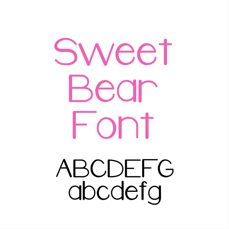 Sweet Bear Font OTF, Fonts for Crafting, Handwritten Font - So Fontsy