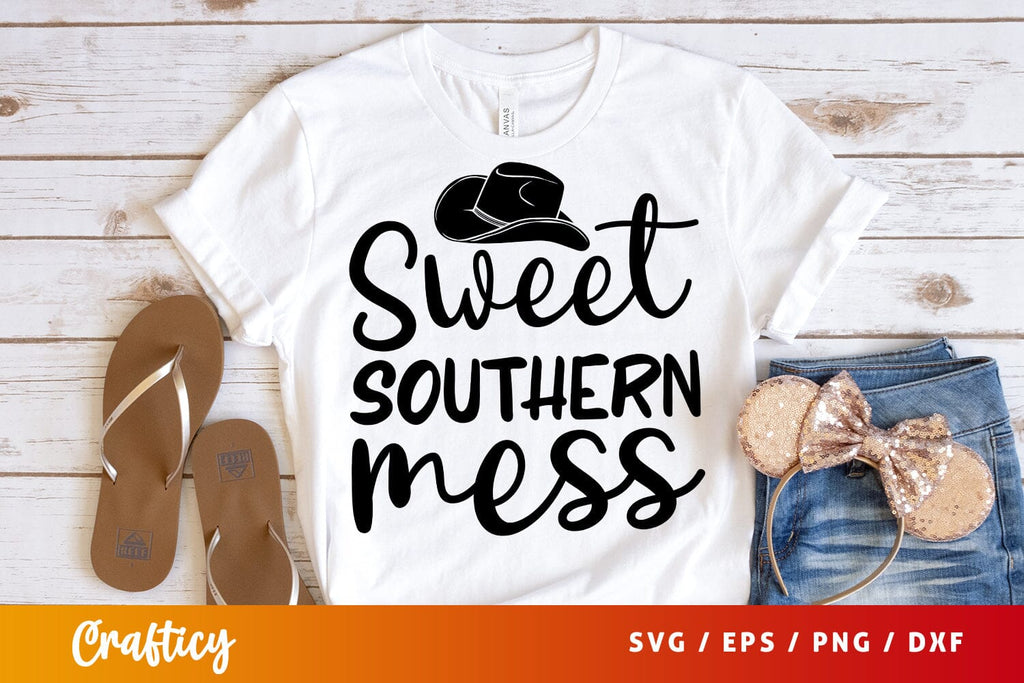 Sweet southern mess SVG Design - So Fontsy