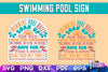 Swimming Pool Sign SVG Design | Summer Quotes SVG | SVG File - So Fontsy