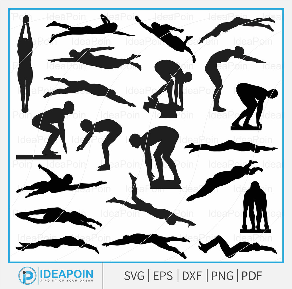 Swimming svg, Swimmer svg, Swim svg, Swimmer SVG Bundle, Swimmer svg ...