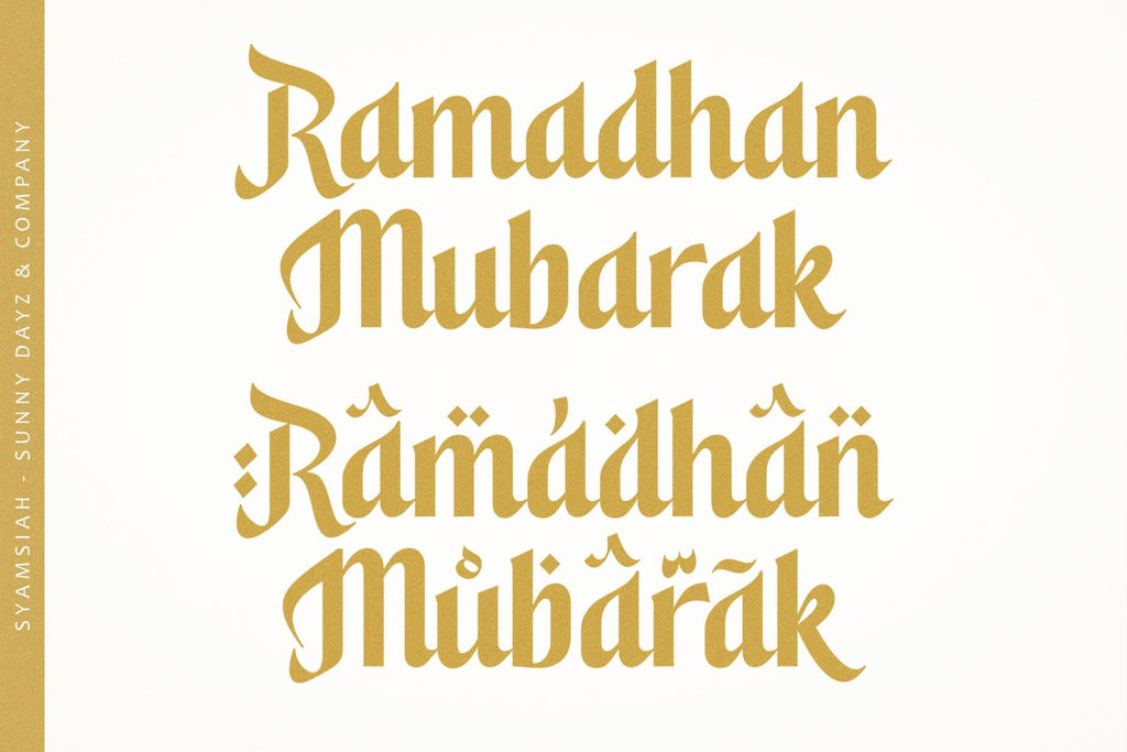 Syamsiah - Arabic Display Font - So Fontsy