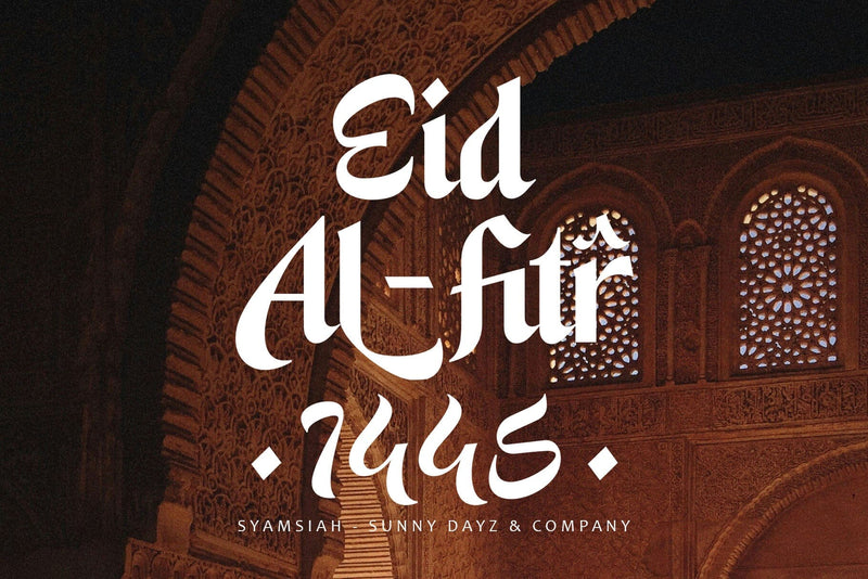 Syamsiah - Arabic Display Font - So Fontsy