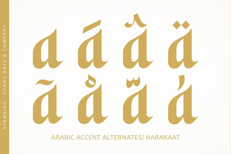 Syamsiah - Arabic Display Font - So Fontsy