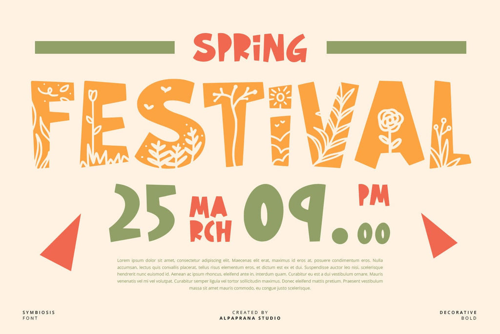 Symbiosis - Decorative Font - So Fontsy