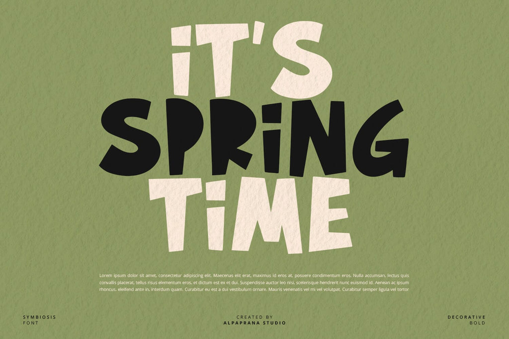 Symbiosis - Decorative Font - So Fontsy