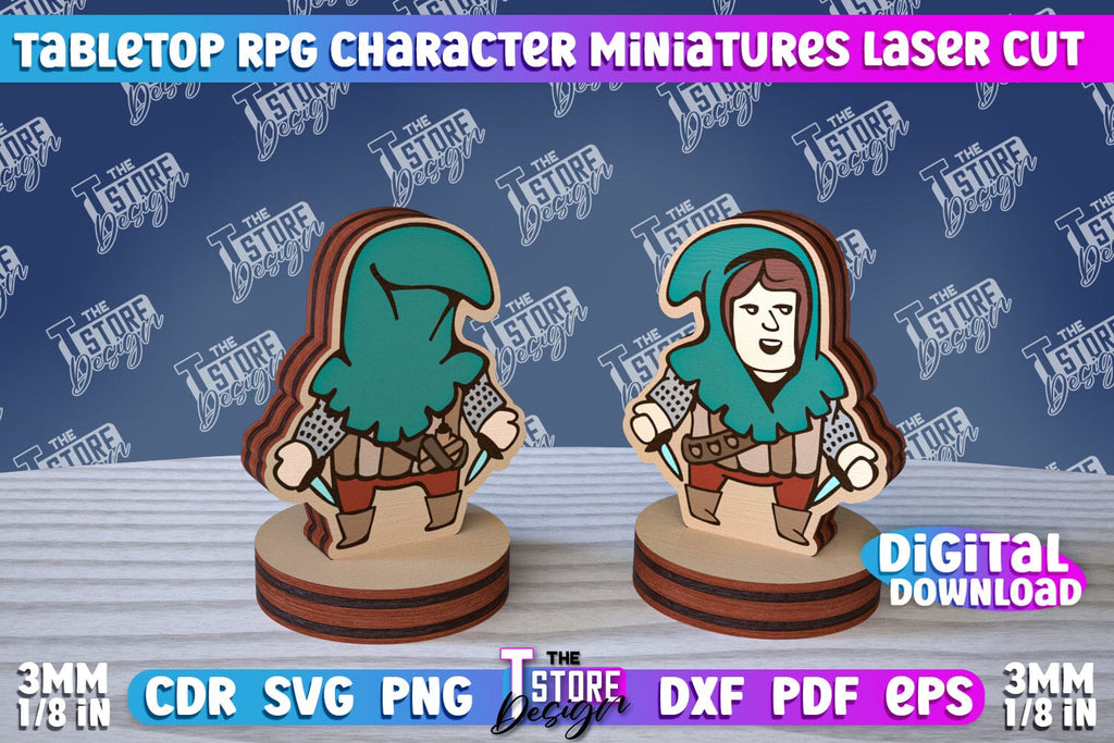 Tabletop RPG Character Miniatures | Fantasy DND | Role Playing ...