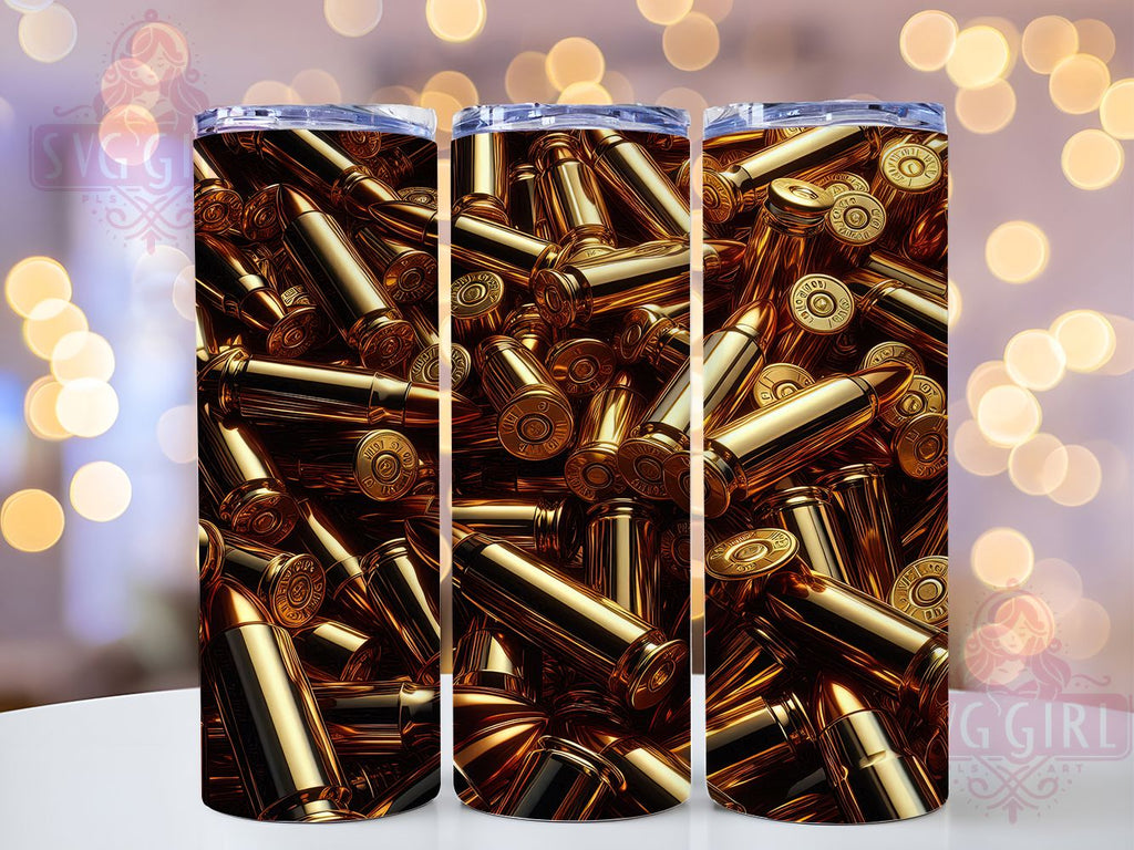 Tactical Bullet Ammo Tumbler Wrap, Ammunition Sublimation Design ...