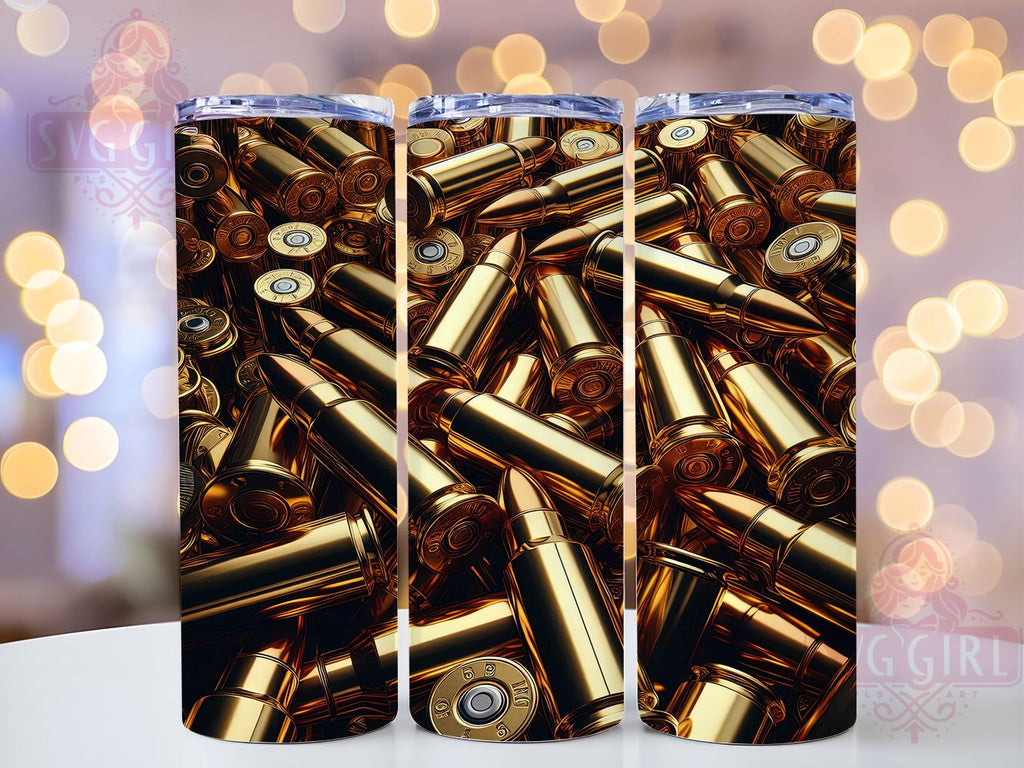 Tactical Bullet Ammo Tumbler Wrap, Ammunition Sublimation Design ...