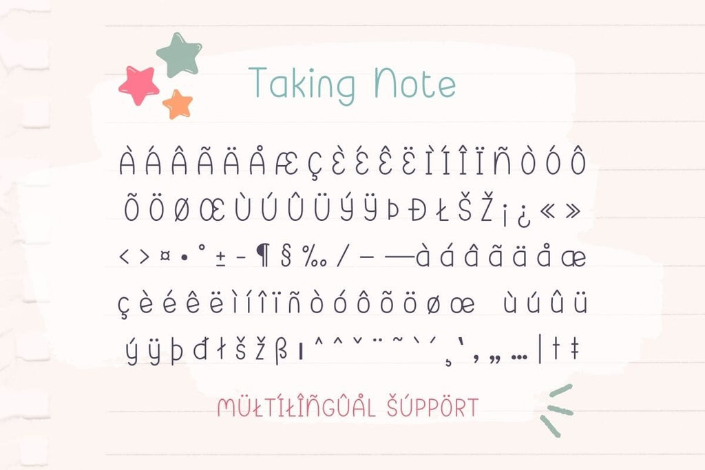 Taking Note - Handwritten Font - So Fontsy