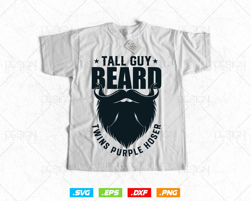 Tall Guy Beard Twins Purple Hoser Svg Png, Perfect for kids dude, Svg ...