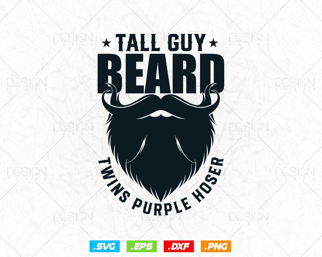 Tall Guy Beard Twins Purple Hoser Svg Png, Perfect for kids dude, Svg ...