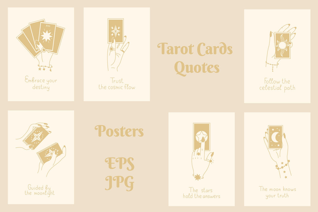 Tarot Cards Quotes Posters - So Fontsy
