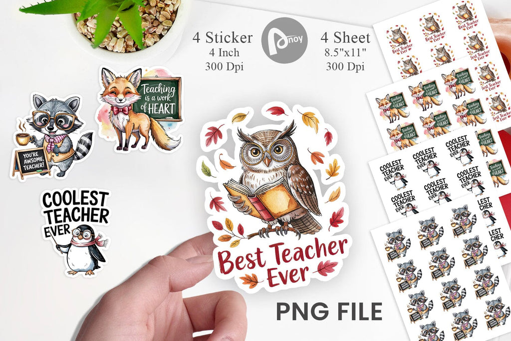 Teacher Appreciation Sticker - So Fontsy
