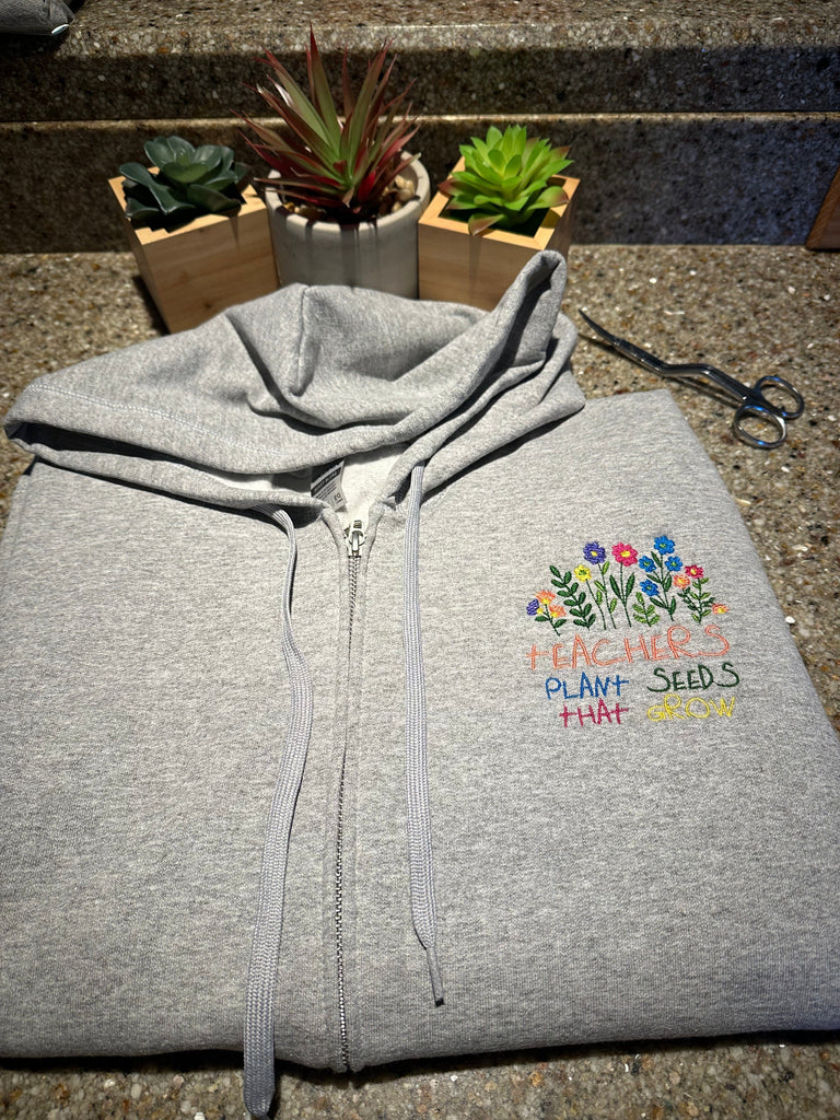 Teachers plant seeds that grow Embroidery Design 4 Sizes - File formats ...