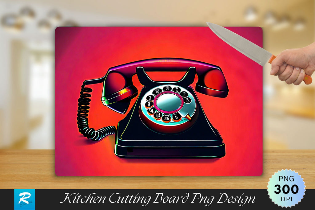 Telephone Cutting Board - So Fontsy