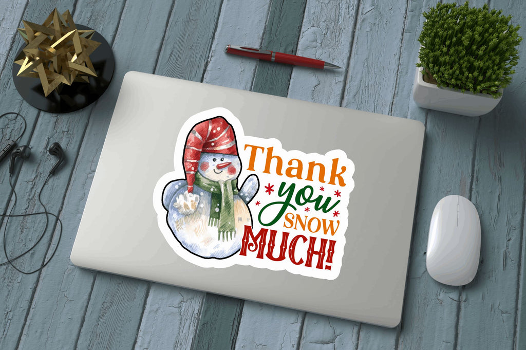 Thank you snow much Stickers Design - So Fontsy