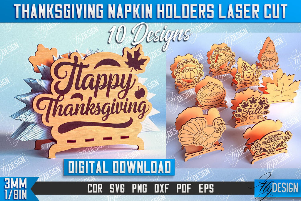 Thanksgiving Napkin Holder Bundle | Holidays Dinner | Adornment Dining ...