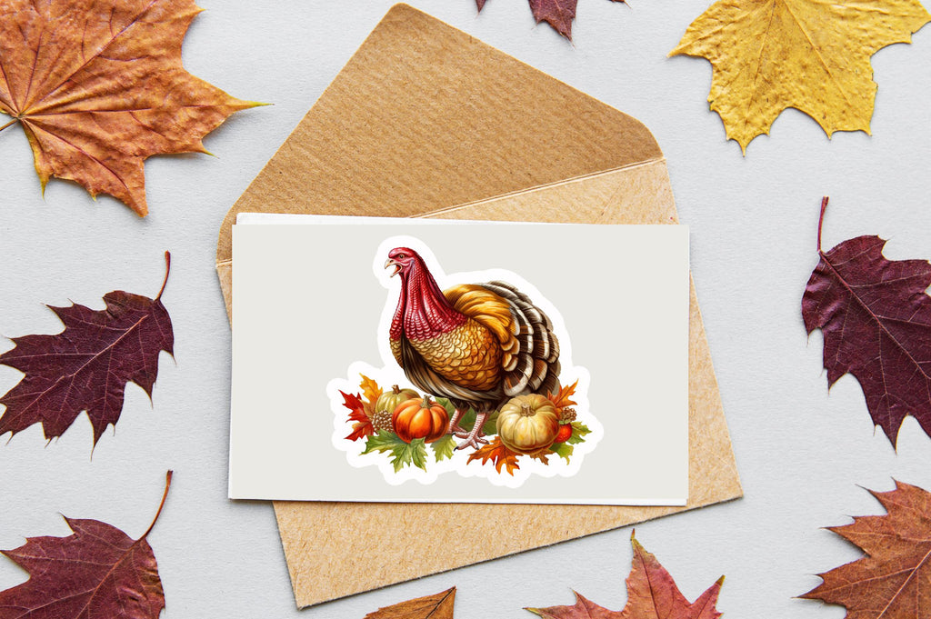 Thanksgiving turkey Sticker Design - So Fontsy