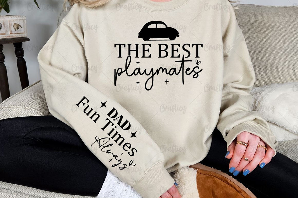 The best playmates Sleeve SVG Design - So Fontsy