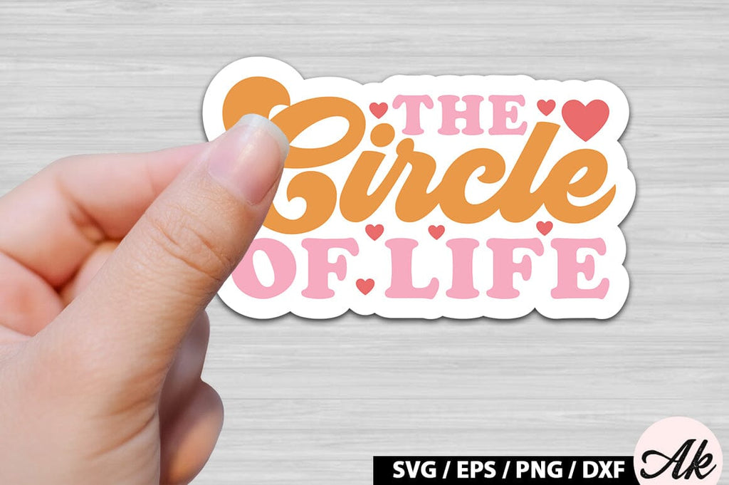 The circle of life Retro Stickers - So Fontsy