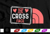 the cross face Svg Design - So Fontsy