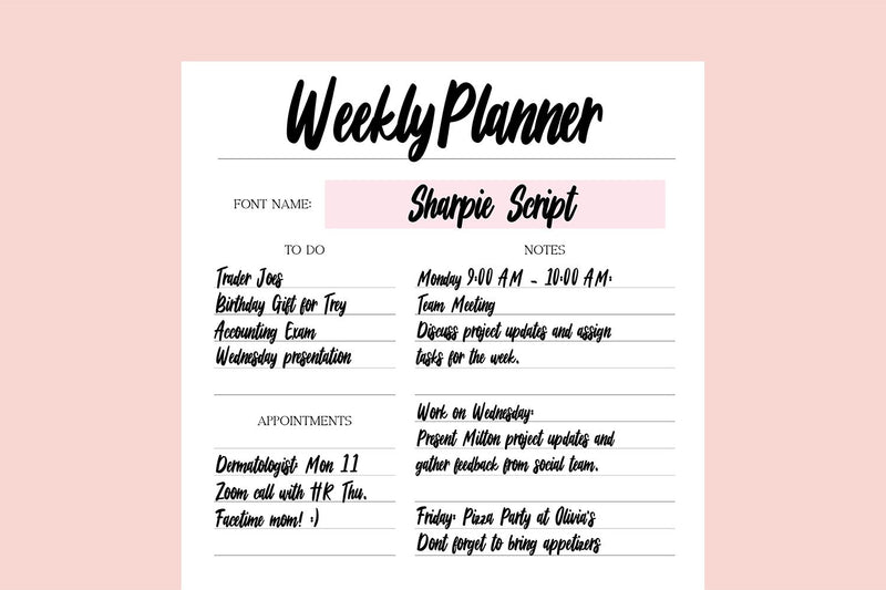 The Essential Digital Planner Font Bundle Vol. 2 - So Fontsy