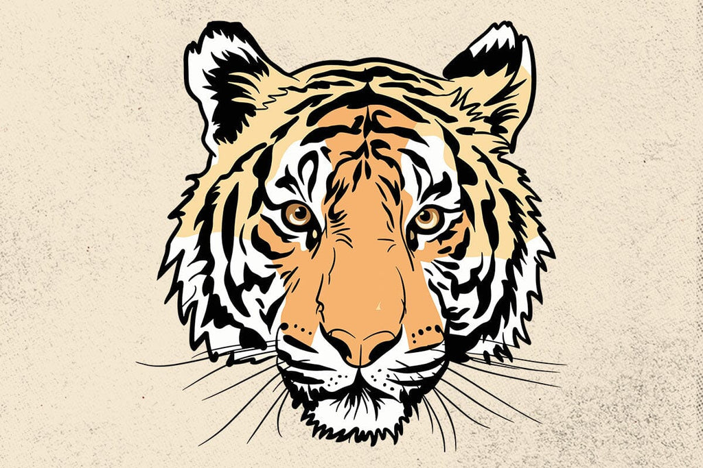 Tiger svg, tiger with glasses bubble gum , Tiger mascot svg , funny ...