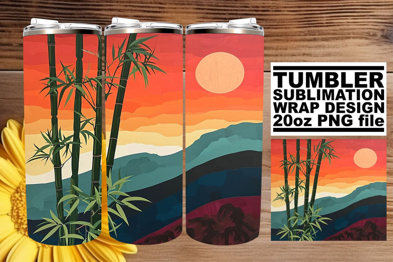 Timeless Bloom Charm: Sublimation 20oz Tumbler Wrap - So Fontsy