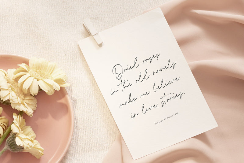 Timothea Signature - Stylish Signature Font - So Fontsy