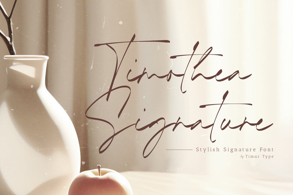 Timothea Signature - Stylish Signature Font - So Fontsy