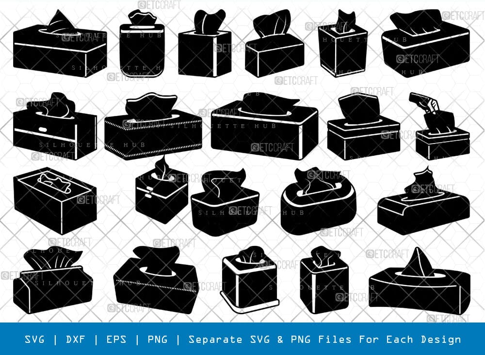 Tissue Box Svg Cricut Cut Files Png Bundle, SB01123 - So Fontsy