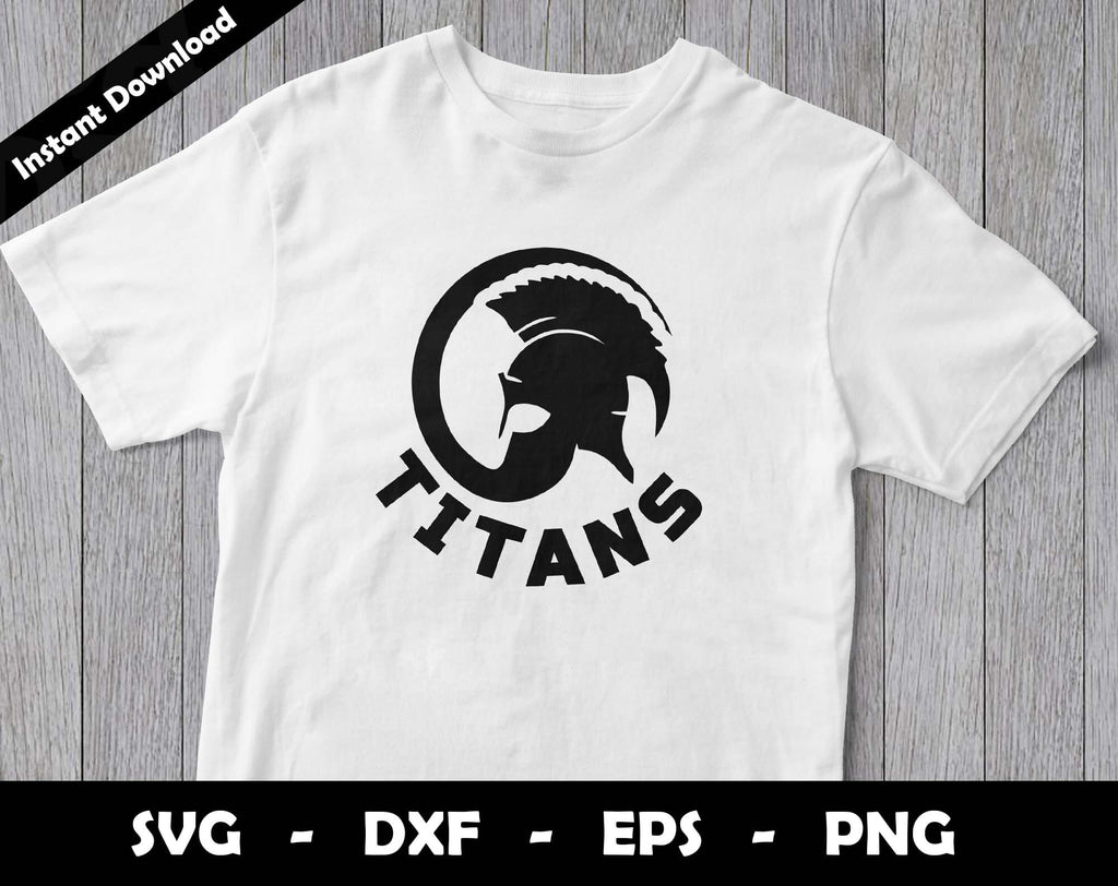 Titans SVG Cut File, Titans logo SVG Design, Titans Football Mascot, T-Shirt Sublimation Design ...