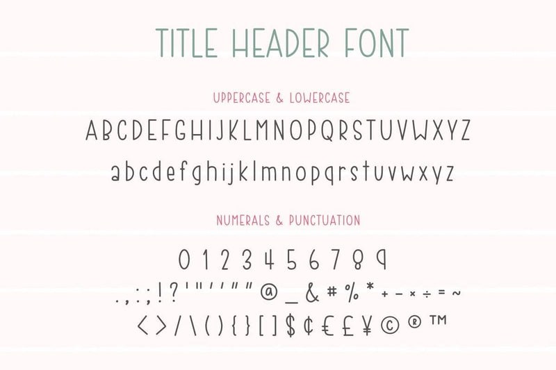 Title Header - Handwritten Font - So Fontsy