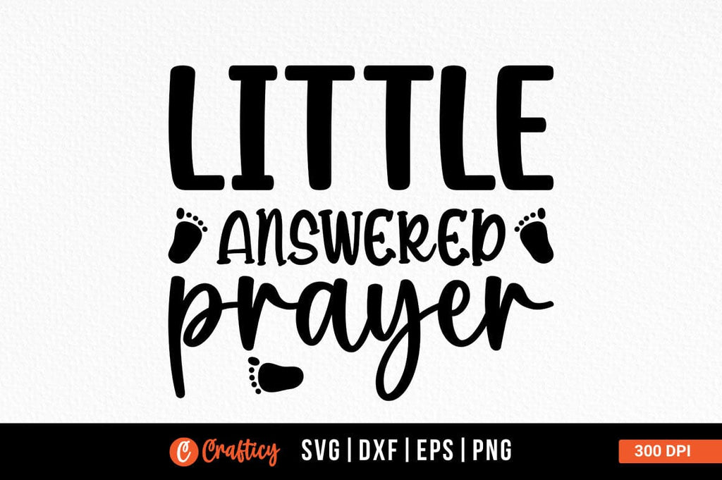 Tittle answered prayer SVG Design - So Fontsy