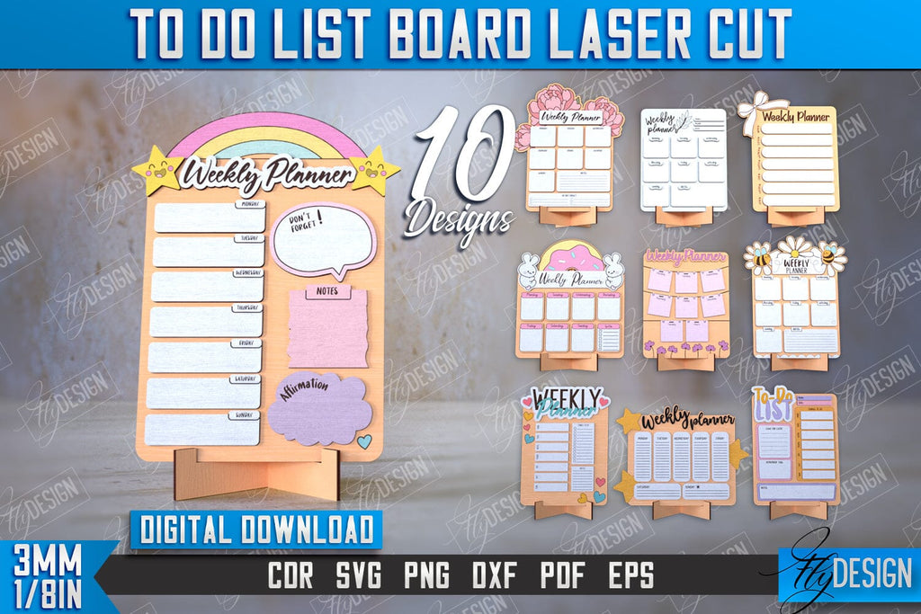 To Do List Board Bundle | Weekly Planner | Planner Board on a Stand ...