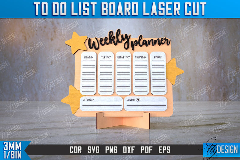 To Do List Board | Weekly Planner | Planner Board on a Stand | Desktop ...