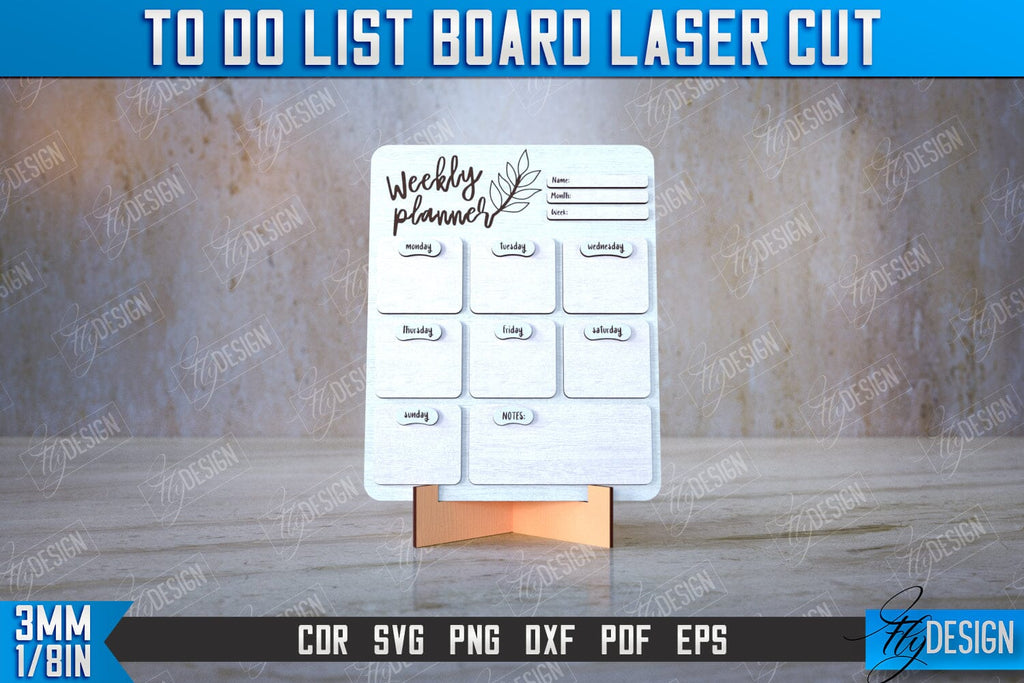 To Do List Board | Weekly Planner | Planner Board on a Stand | Desktop ...