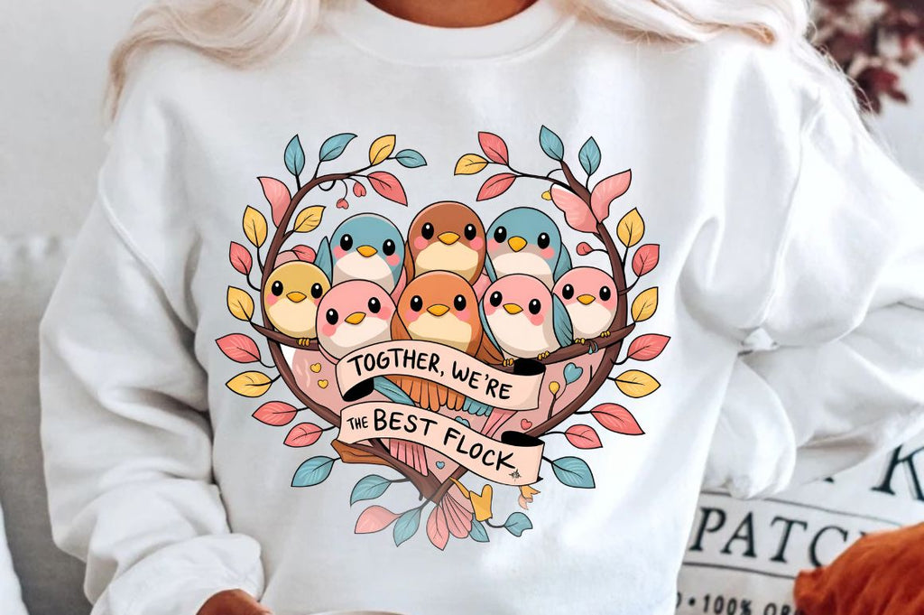 Together we’re the best flock Sublimation Design - So Fontsy