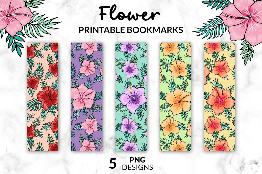 Topical bookmark, Hibiscus bookmark, Floral Bookmarks, Flower Bookmarks ...