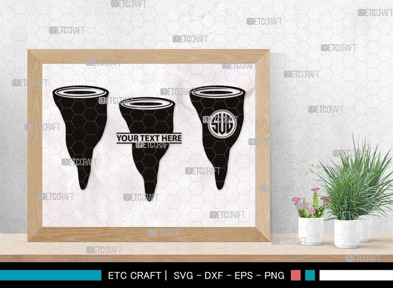 Tornado Monogram, Tornado Silhouette, Tornado SVG, Twister Svg ...