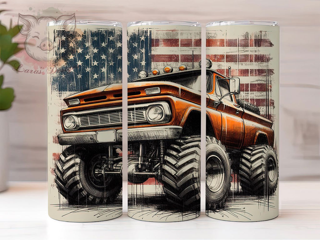 Tow Life Patriotic Truck Tumbler, Tow Life Wrap, 20oz Sublimation Wrap ...