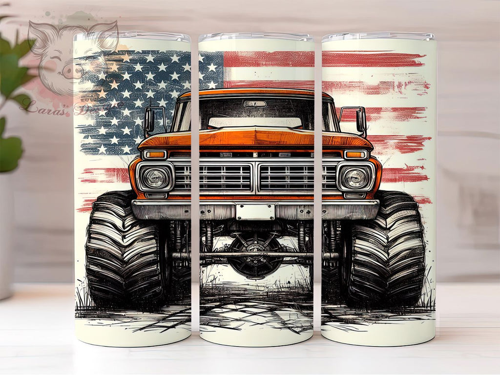 Tow Life Patriotic Truck Tumbler, Tow Life Wrap, 20oz Sublimation Wrap ...