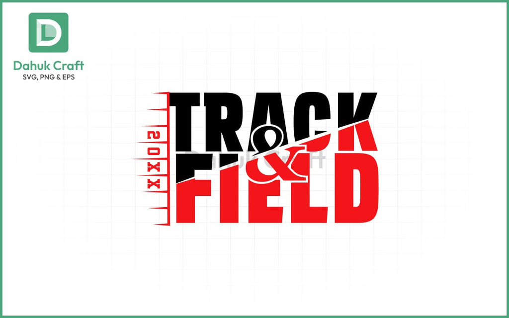 Track & Field SVG – Editable Year SVG PNG & EPS V2 - So Fontsy