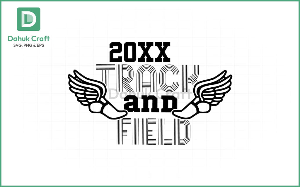 Track & Field SVG – Editable Year SVG PNG & EPS V5 - So Fontsy