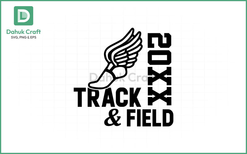 Track & Field SVG – Editable Year SVG PNG & EPS V8 - So Fontsy